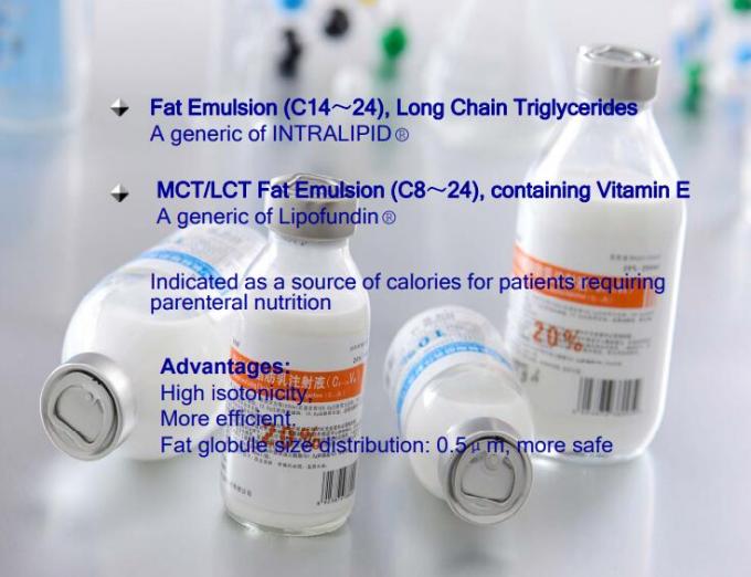 Medium Chain Triacylglycerol Lipid Emulsion GMP 10% 250mL Fat Emulsion